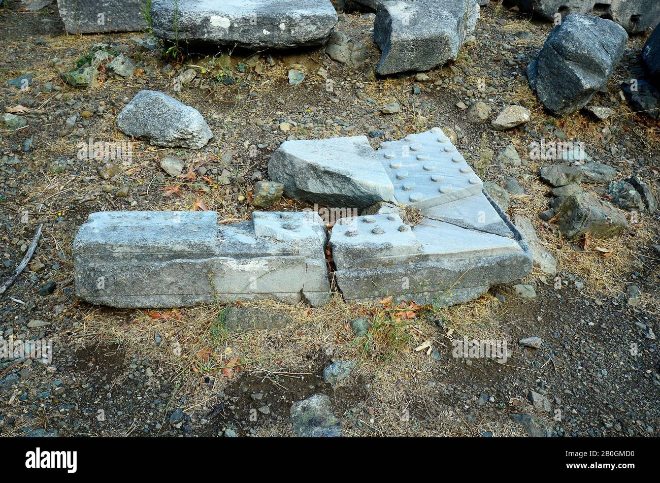 Greece, Samothrace, Sanctuary of the great gods in Palaeopolis, ancient ...