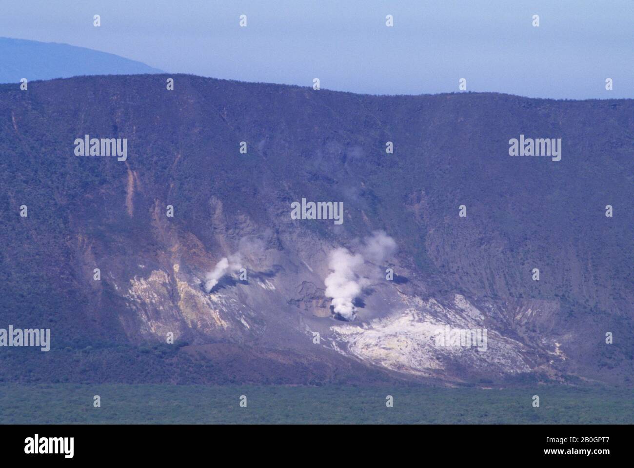 ECUADOR,GALAPAGOS ISLANDS, ISABELA ISLAND, ALCEDO VOLCANO, VIEW OF ...