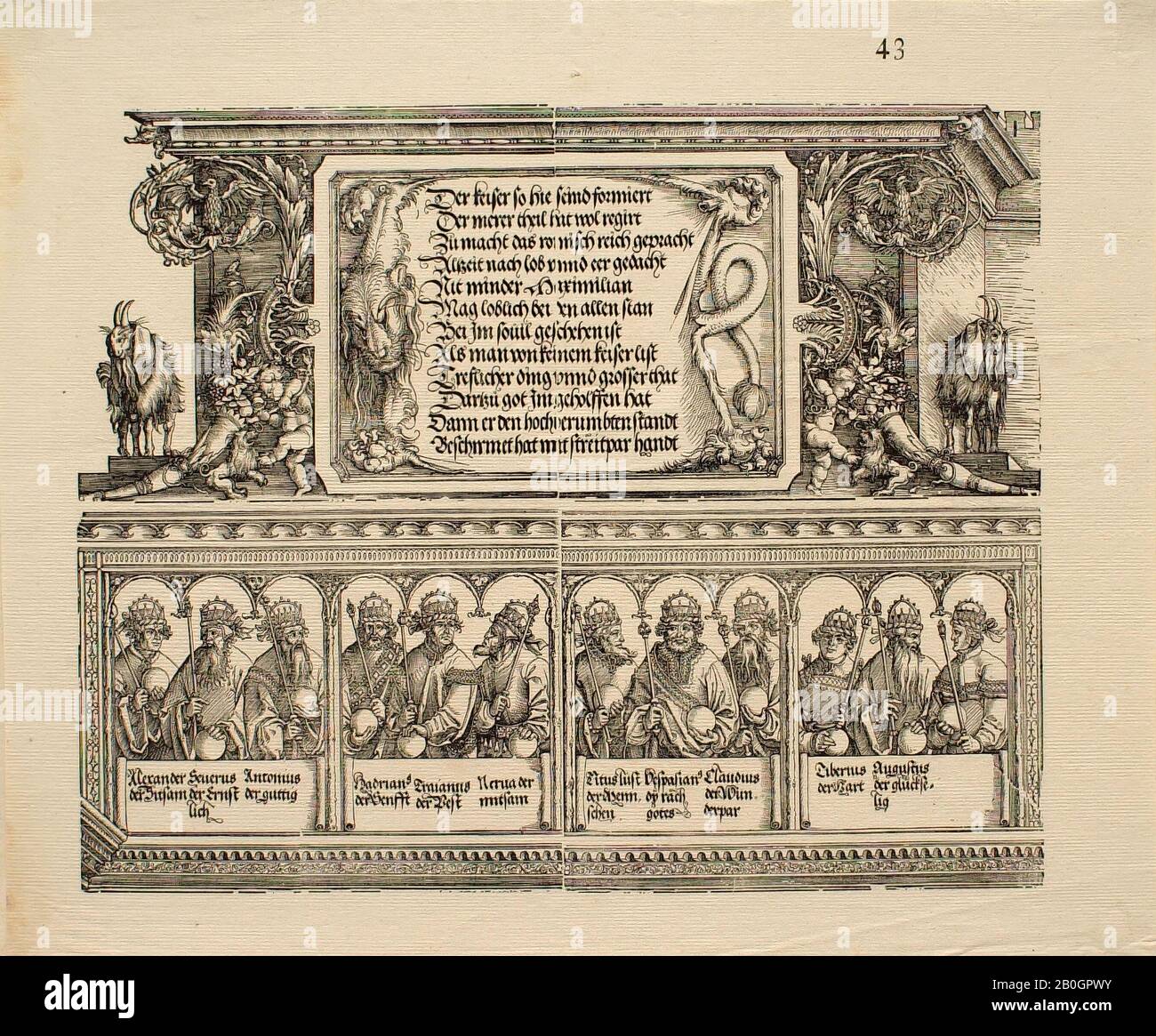 Albrecht Dürer, German, 1471–1528, The Triumphal Arch of Maximilian I ...