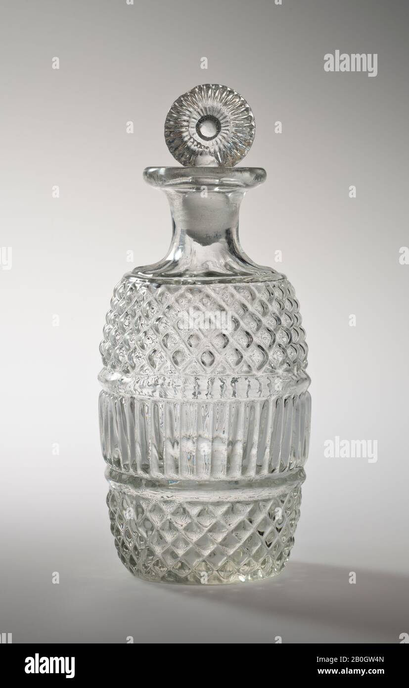 Keene (Marlboro Street) Glass Works, American, 1815–1841, Decanter and ...