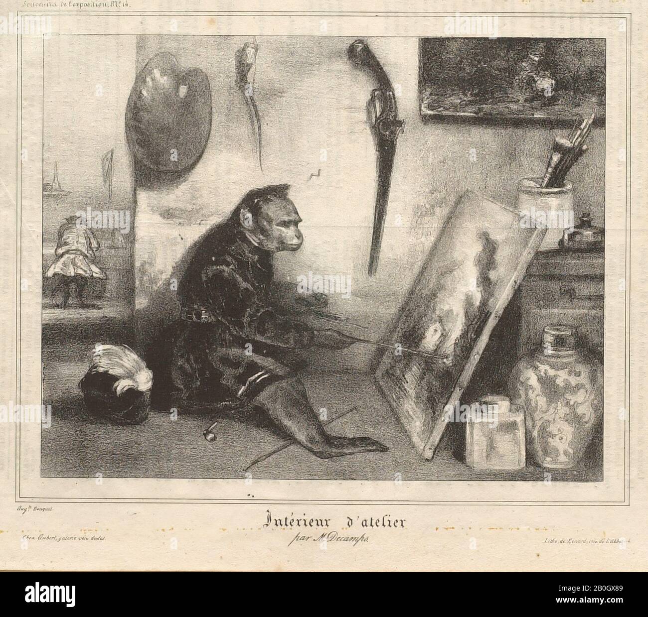 Monkey painter hi-res stock photography and images - Alamy