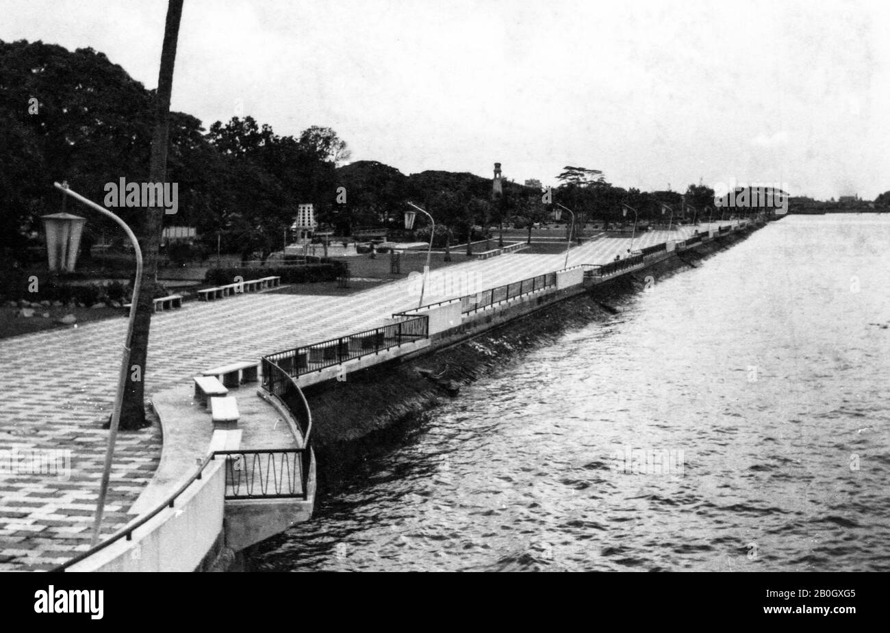 Singapore. 1958. Queen Elizabeth's Walk Stock Photo - Alamy