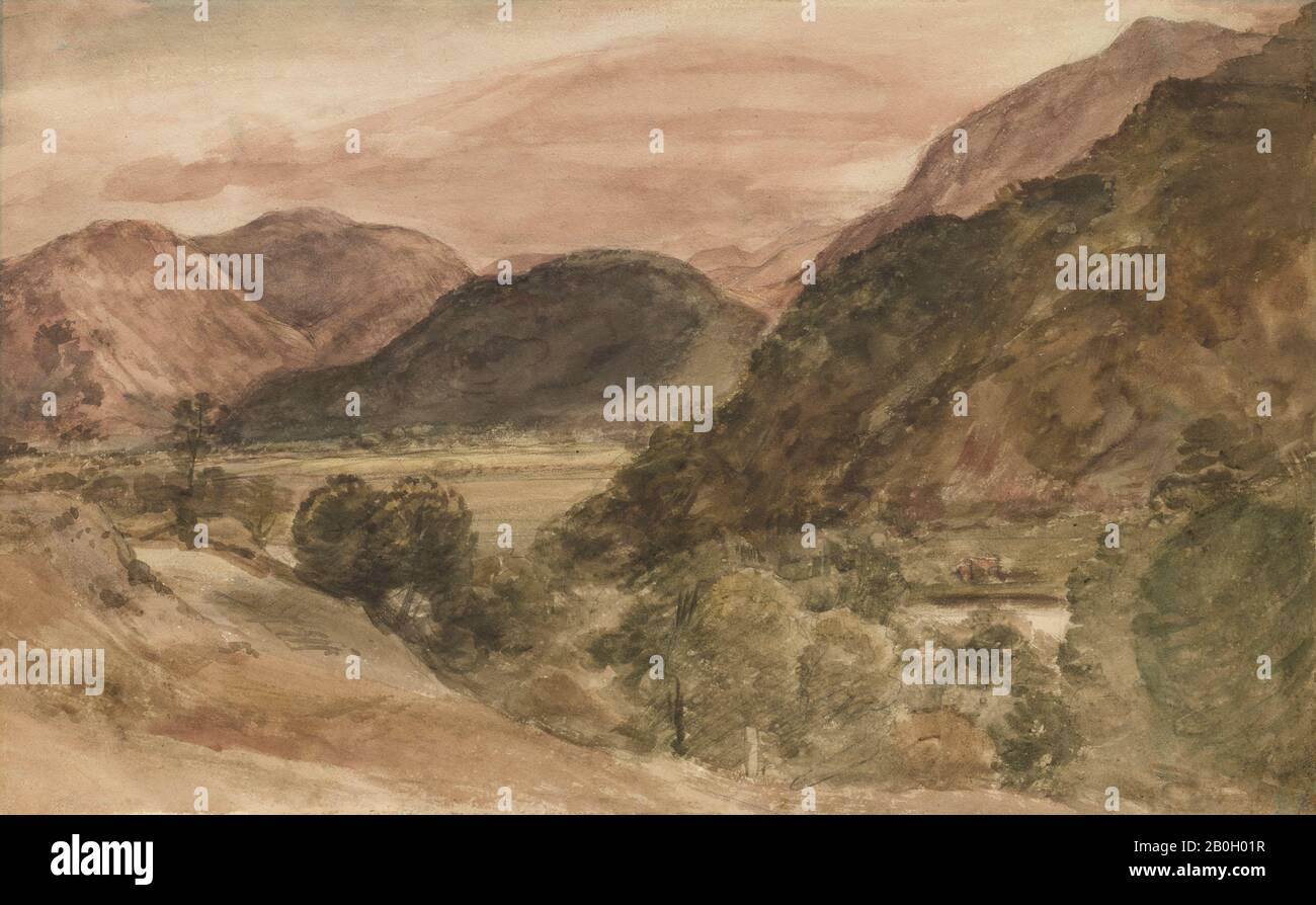 John Constable, English, 1776–1837, Borrowdale, 1806, Watercolor over ...