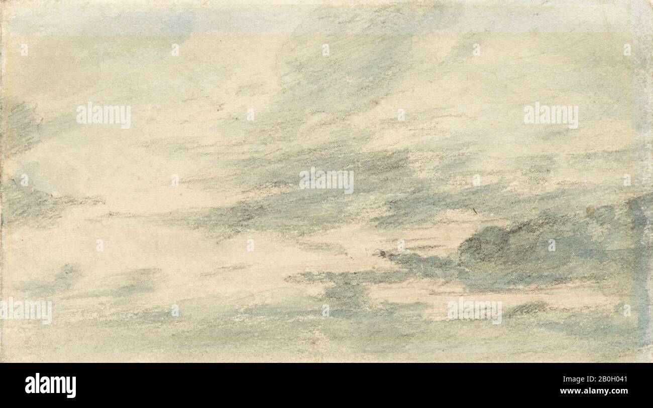John Constable, English, 1776–1837, High Clouds, c. 1821–22, Watercolor ...