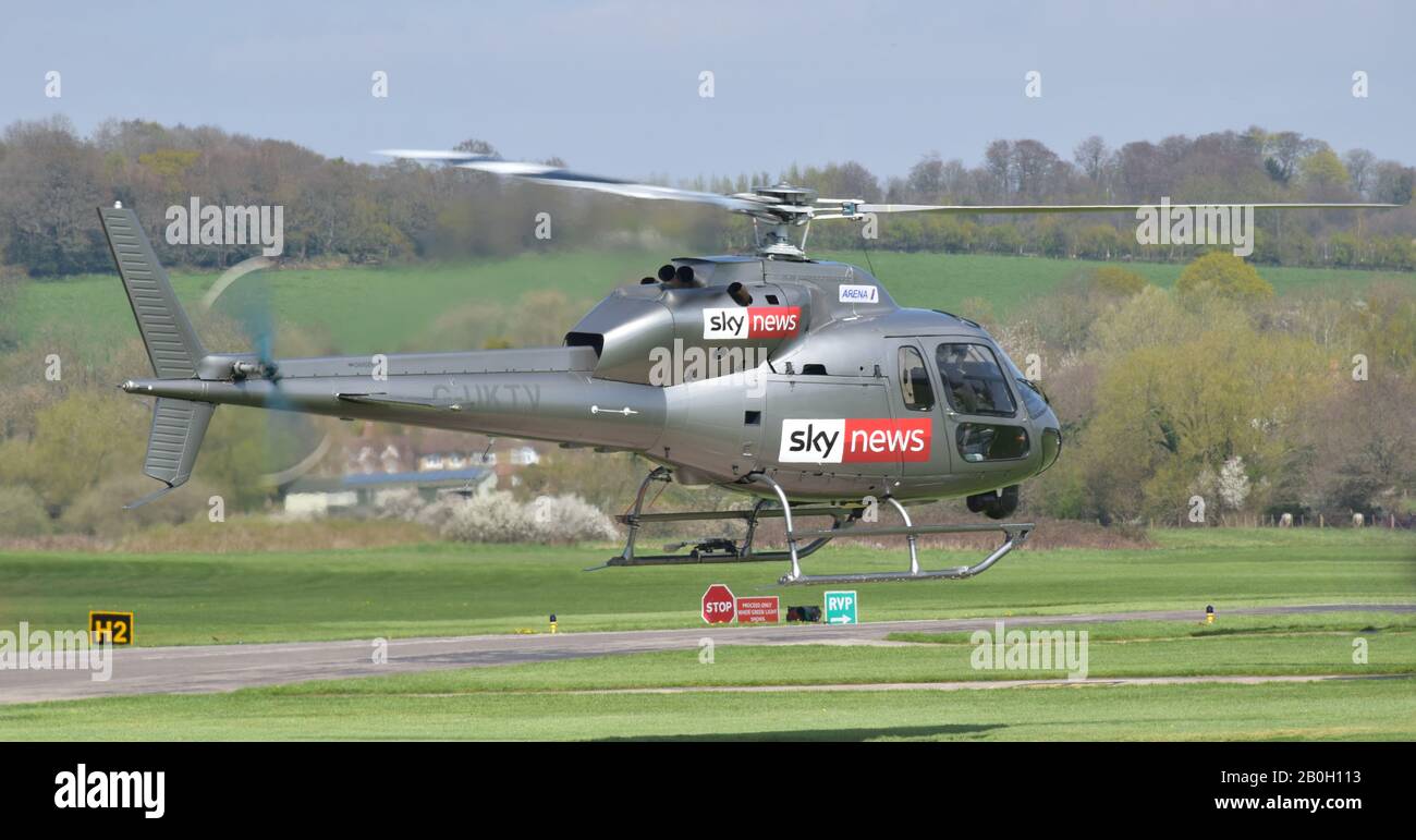 Sky News Helicopter G-UKTV Stock Photo - Alamy