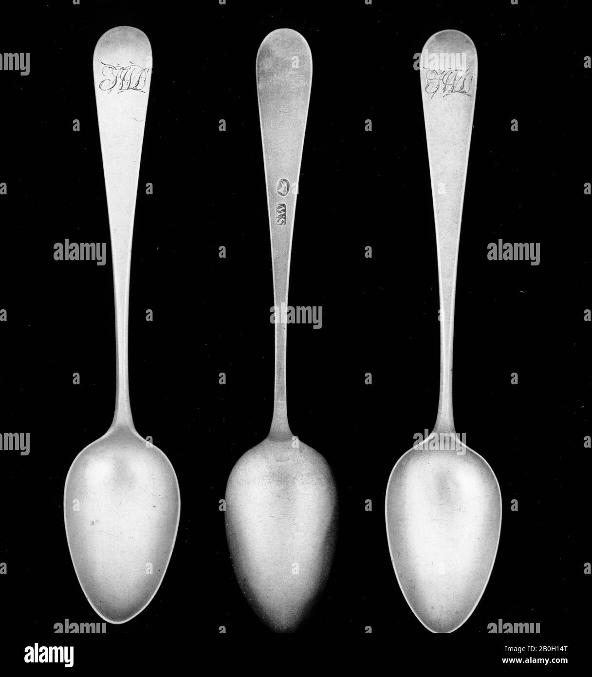 Simon Wedge, American, active 1775–1825, Three Tea Spoons, c. 1800 ...