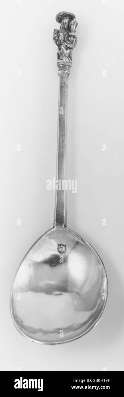 Robert Jygges, British, active 1625–1700, Apostle Spoon: Saint John ...
