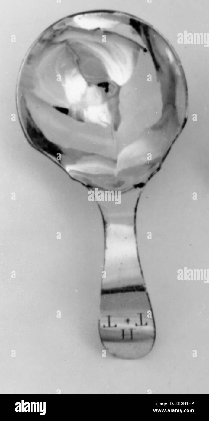 Peter and Ann Bateman, English, Caddy Spoon, 1791/92, Silver, Overall ...