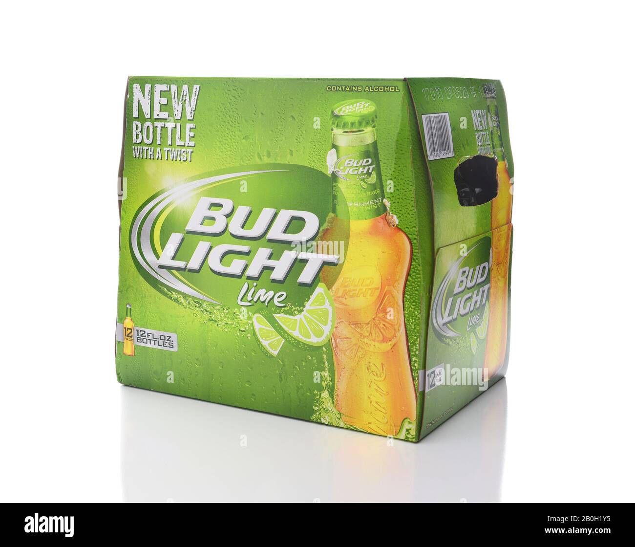 IRVINE, CA - APRIL 10, 2017: Bud Lime 12 Pack Bottles. From Anheuser ...