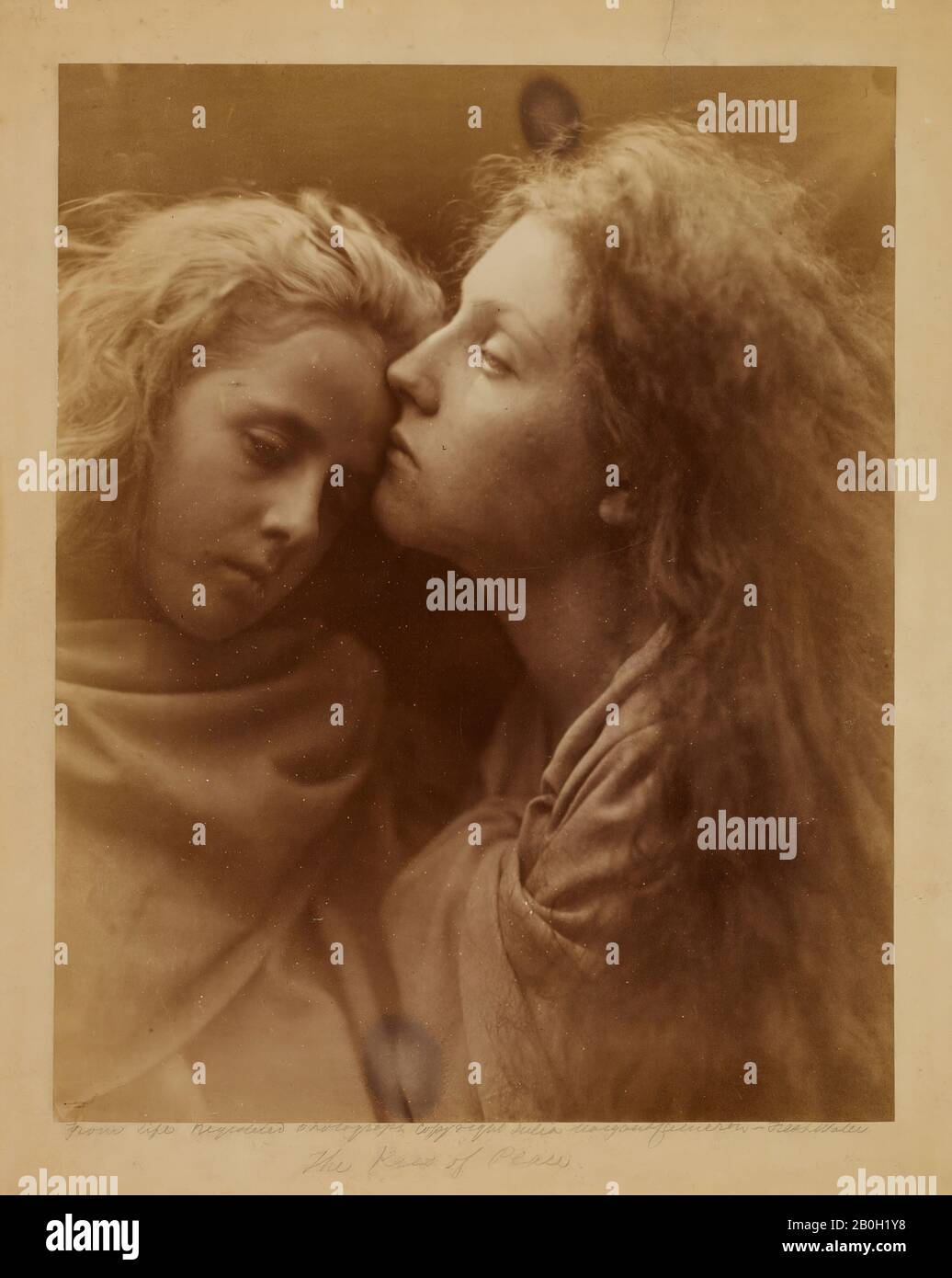 Julia margaret cameron kiss of peace hi-res stock photography and ...