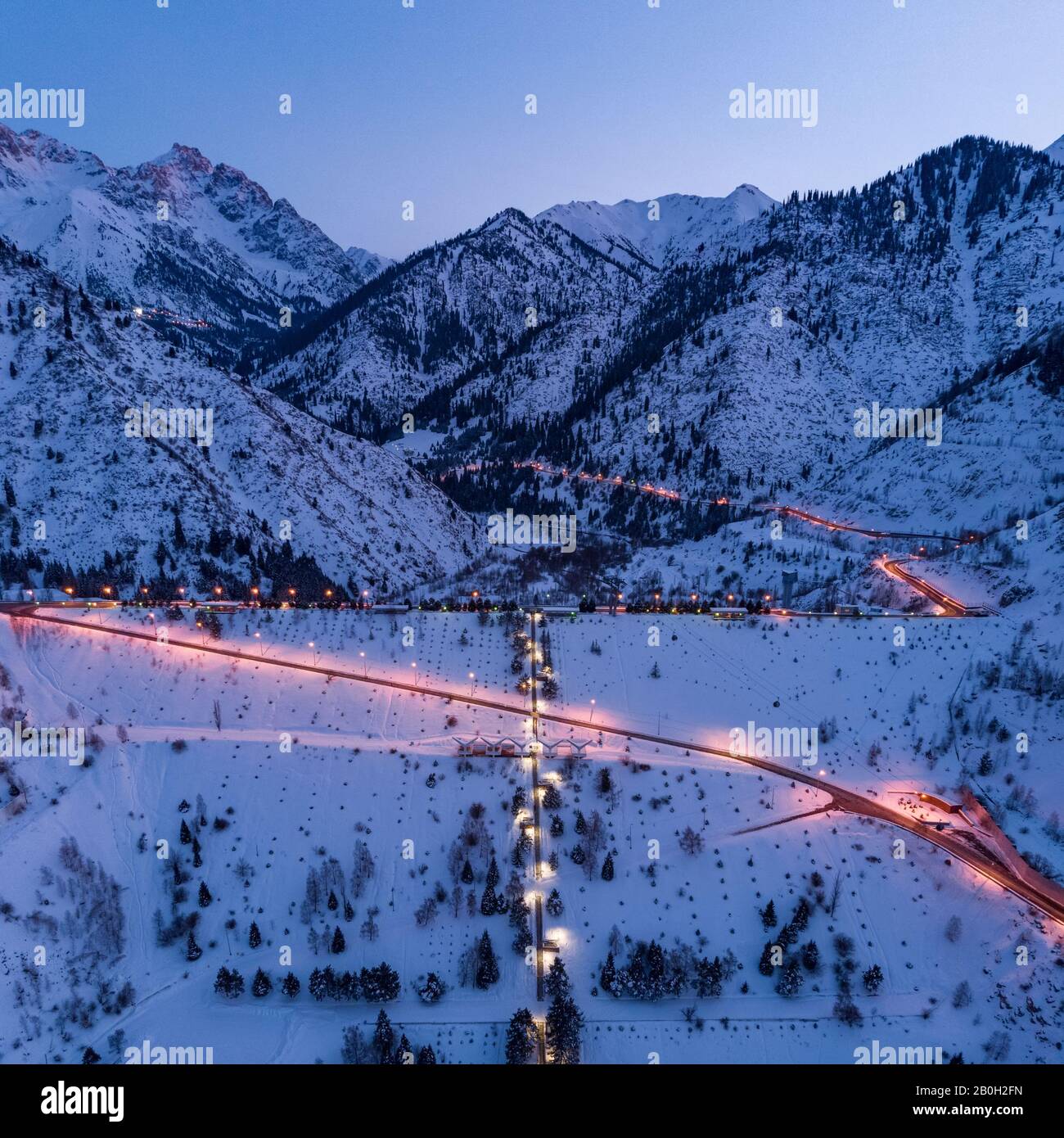 Medeu ice skating rink stadium hi-res stock photography and images - Alamy