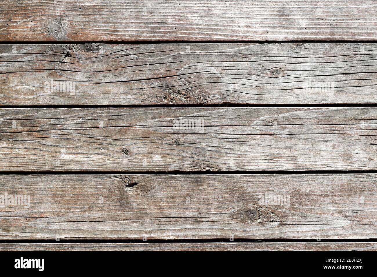 Fragment of a wooden wall of a rural house close up. Aged cracked ...