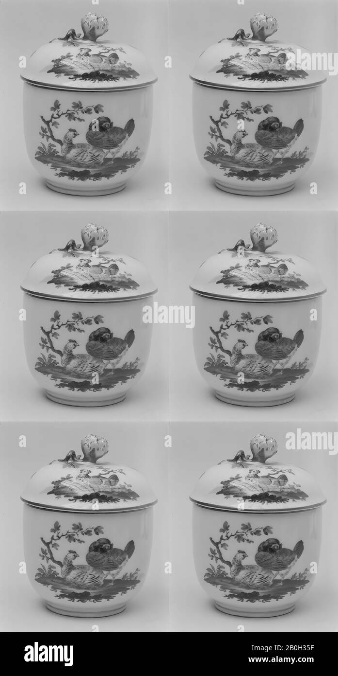 Royal Porcelain Manufactory, Berlin, Bowl with cover, German, Berlin ...