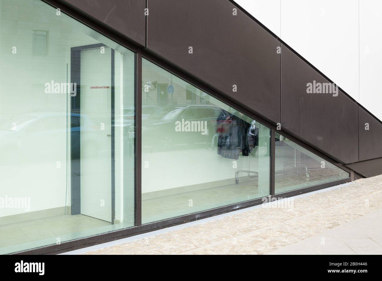 03.11.2018, Berlin, Berlin, Germany - Ladies' changing room behind a ...