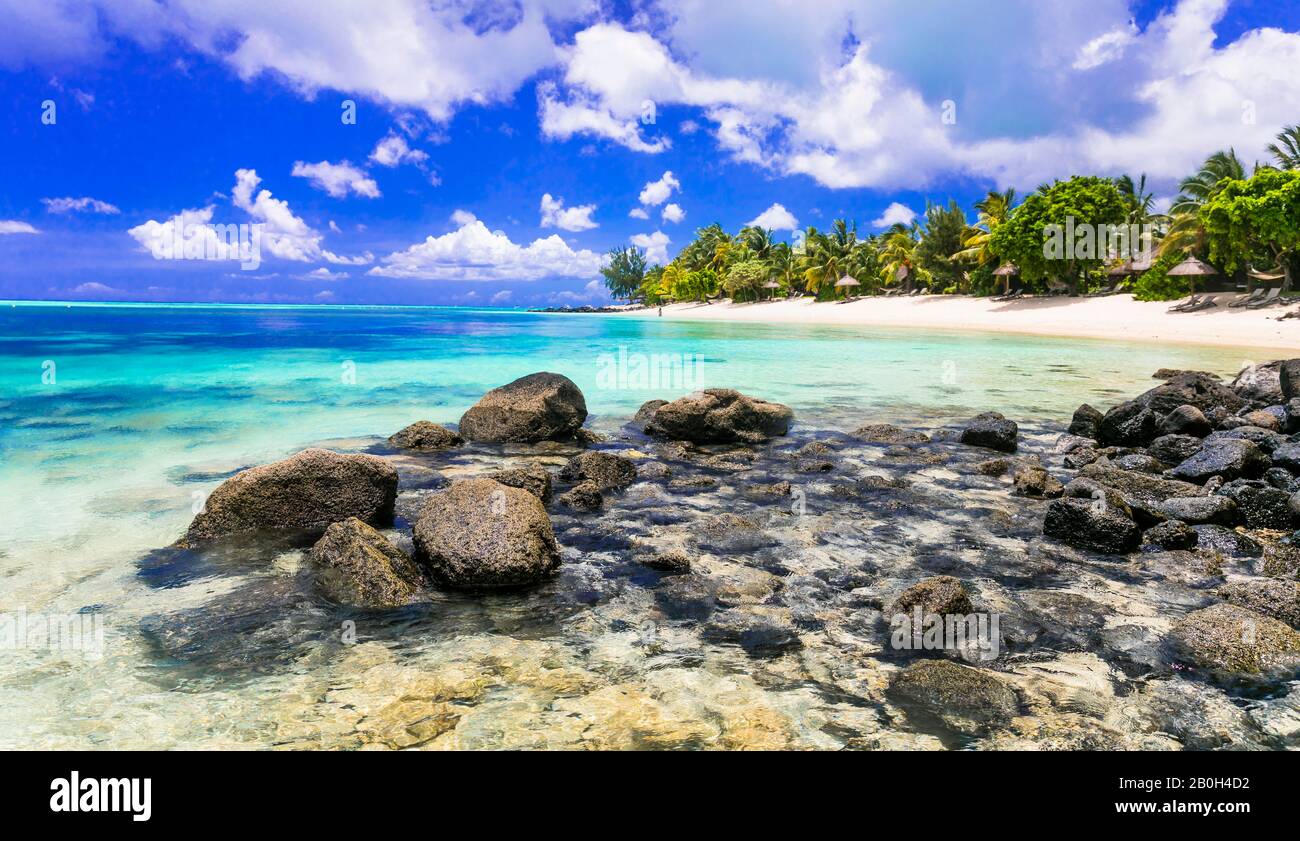 Mauritius beaches hi-res stock photography and images - Alamy