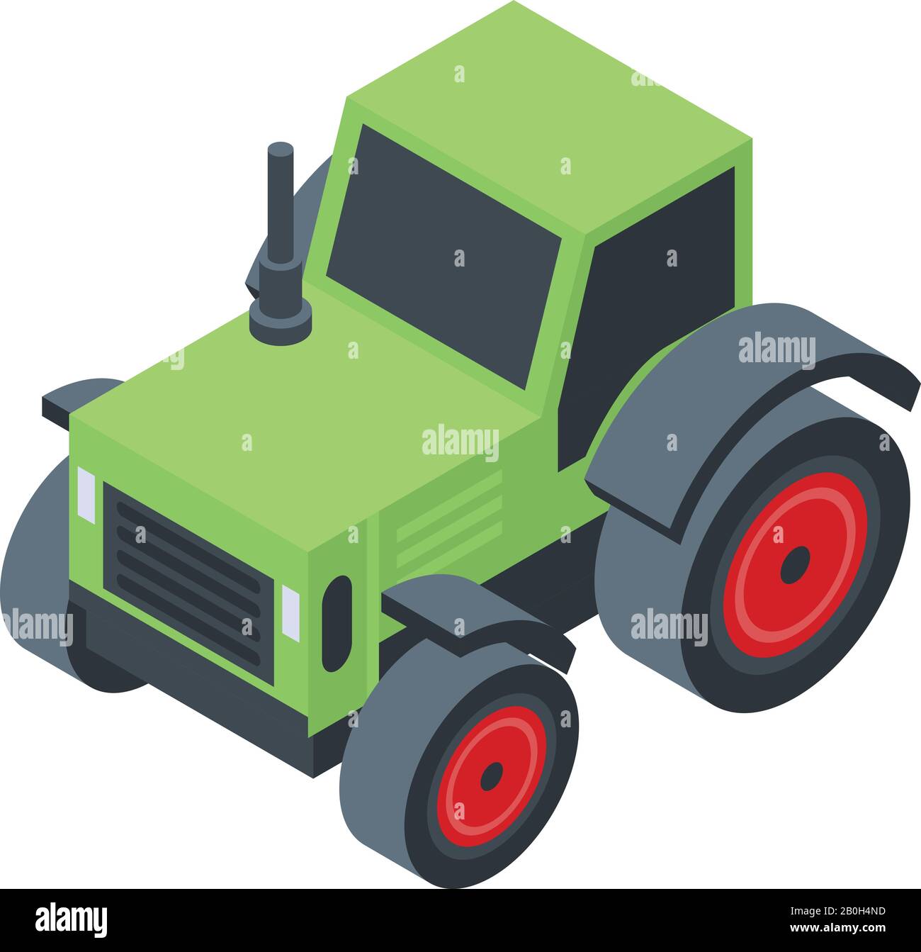 Old tractor front Stock Vector Images - Alamy