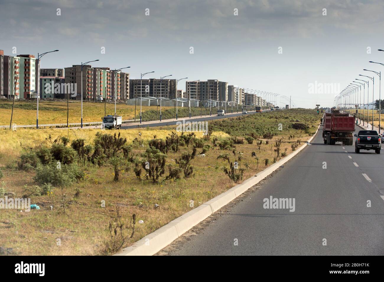 01.11.2019, Addis Ababa, Addis Ababa, Ethiopia - A new housing estate ...