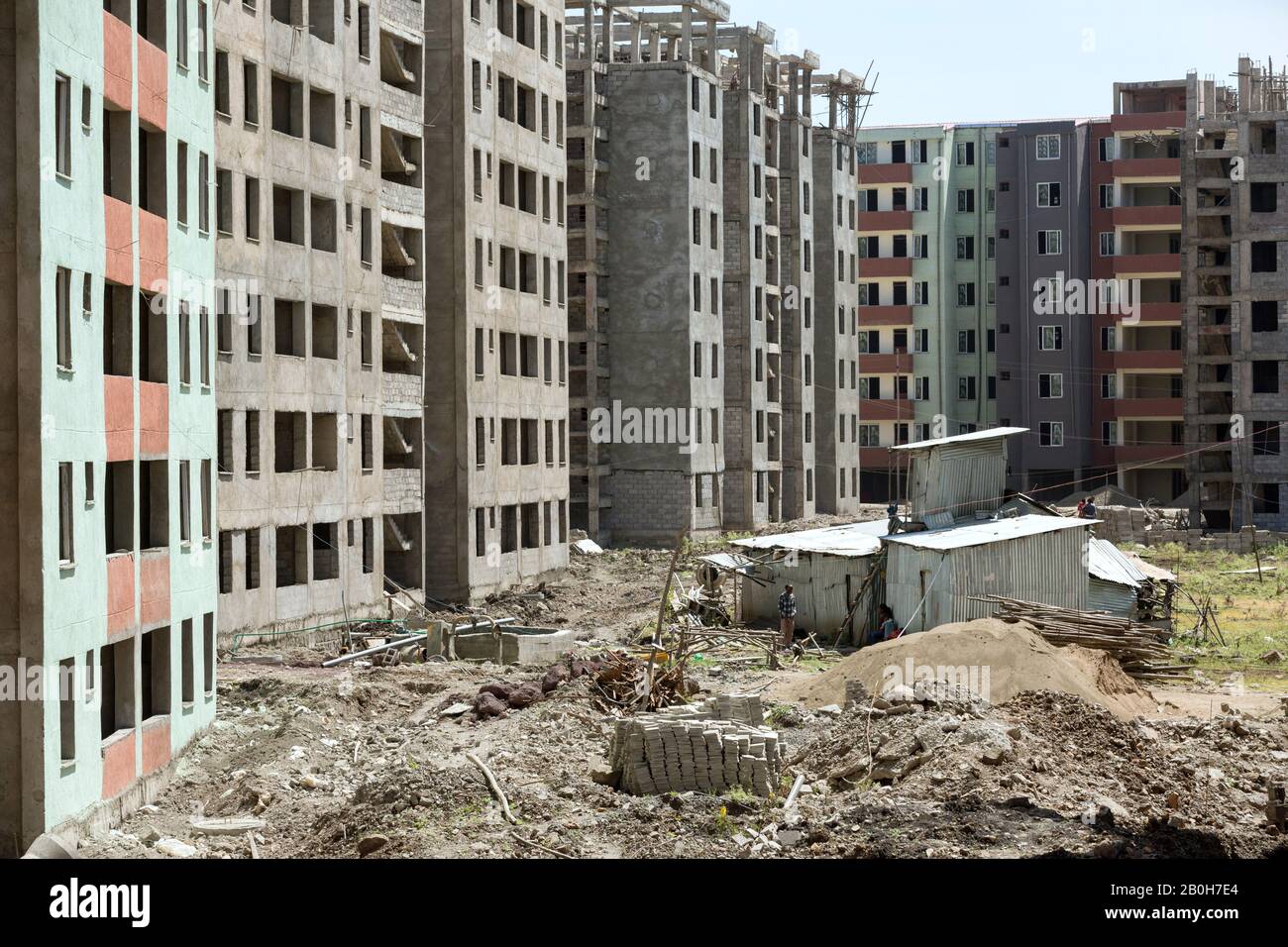 04.11.2019, Addis Ababa, , Ethiopia - Construction boom in Ethiopia ...