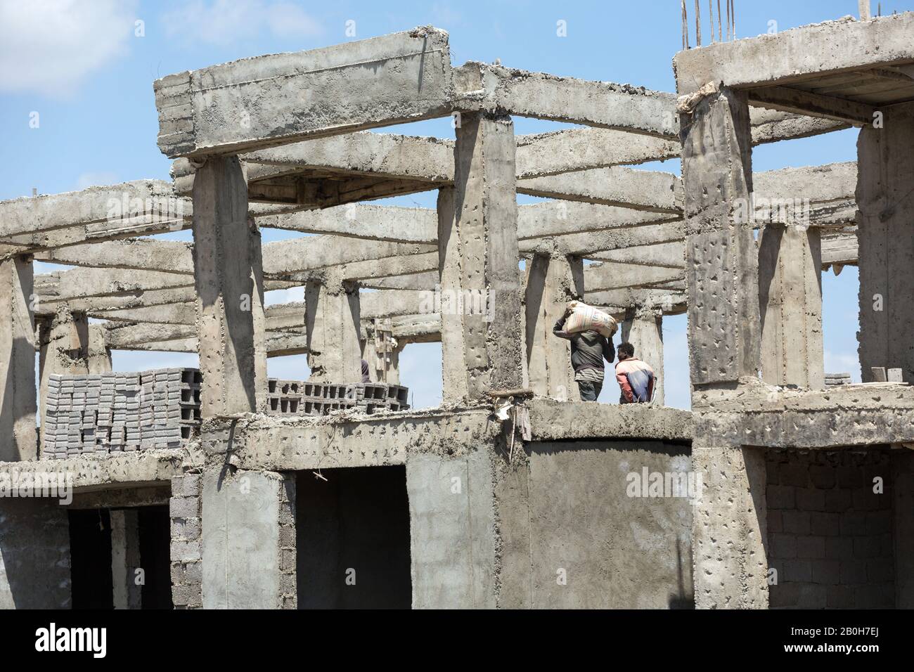04.11.2019, Addis Ababa, , Ethiopia - Construction boom in Ethiopia ...