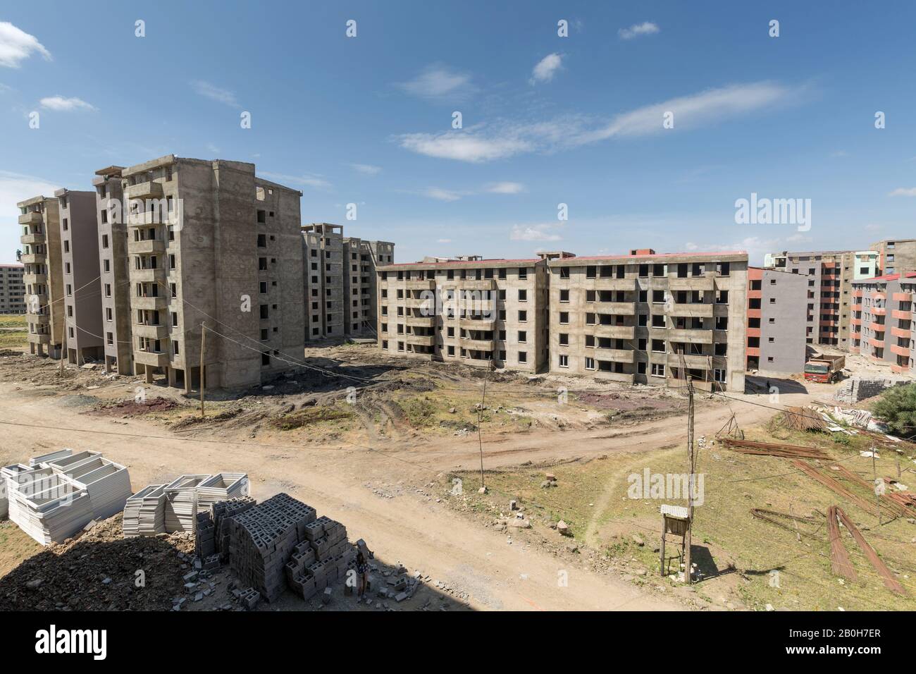 04.11.2019, Addis Ababa, , Ethiopia - Construction boom in Ethiopia ...