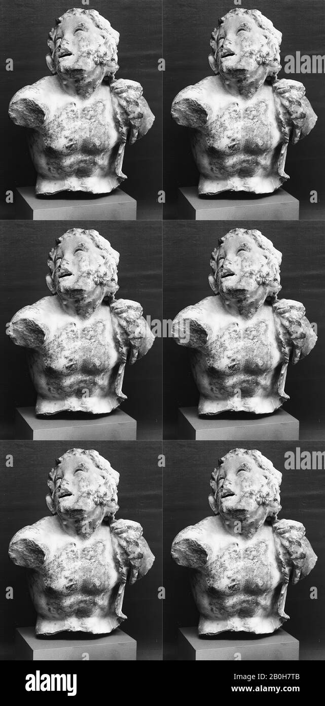 Marble statuette of a satyr, Roman, Imperial, Date 1st century A.D ...