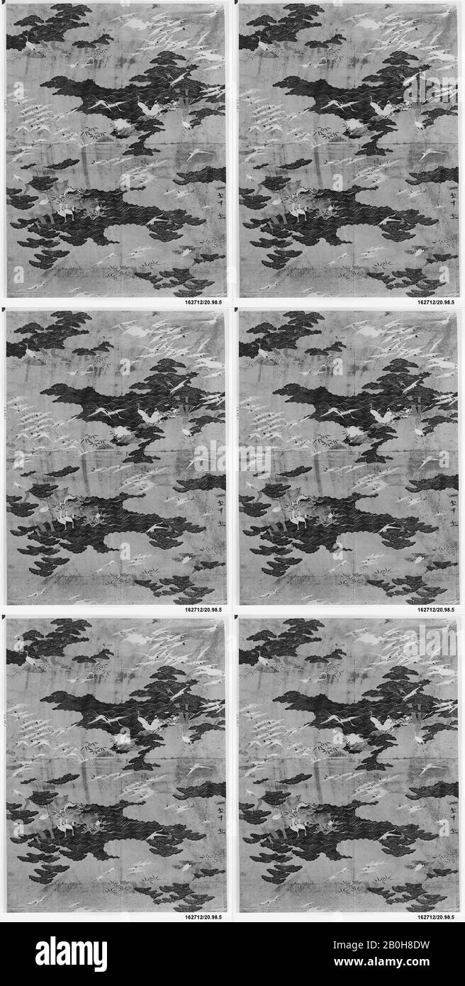 Textile Design for Stencil, Japan, 17th century, Japan, Paint on paper ...