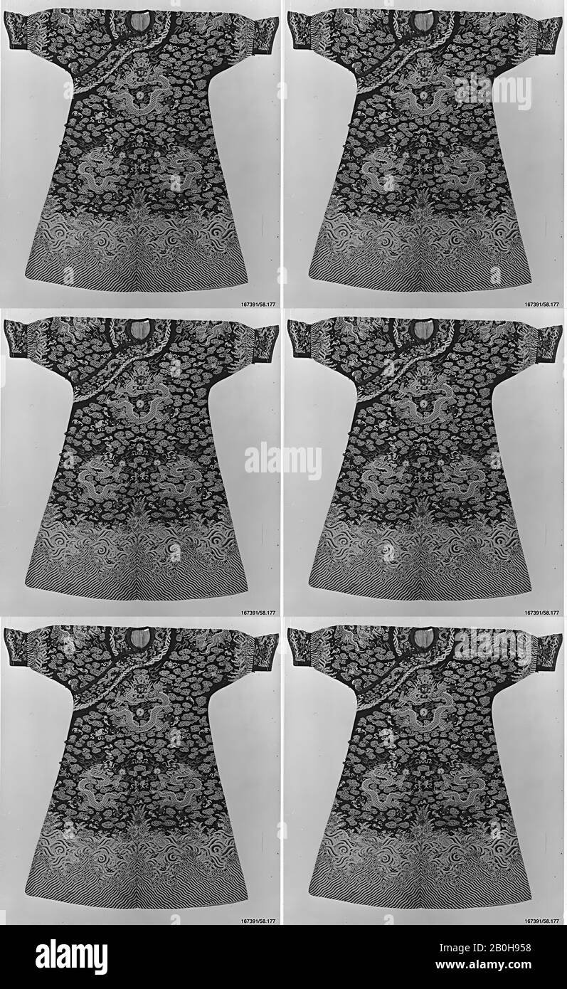 Imperial Court Robe, China, Qing dynasty (1644–1911), Yongzheng period ...