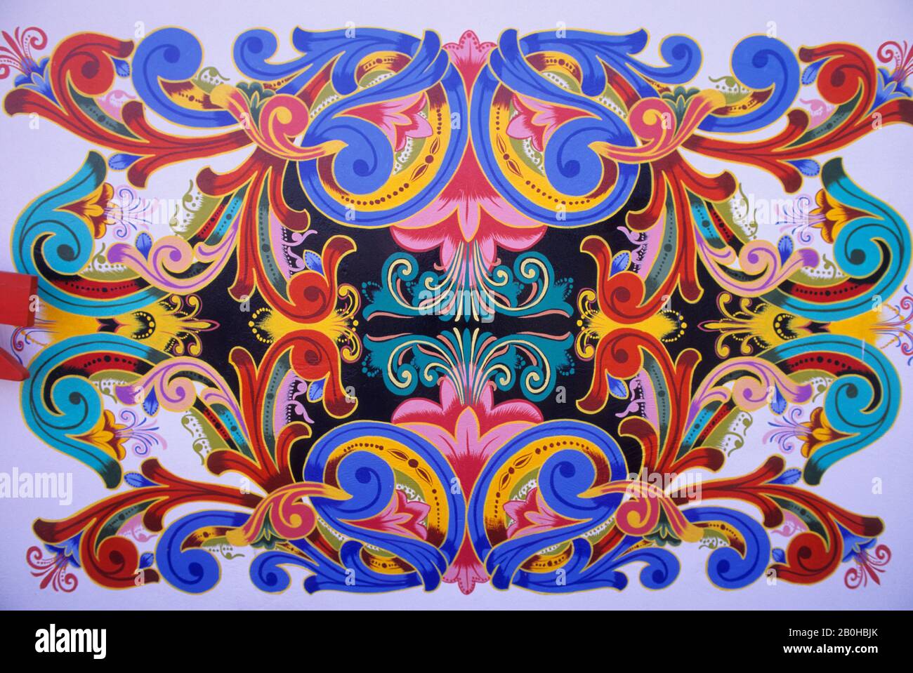 COSTA RICA, SARCHI, PAINTING ON WALL OF HOUSE Stock Photo - Alamy