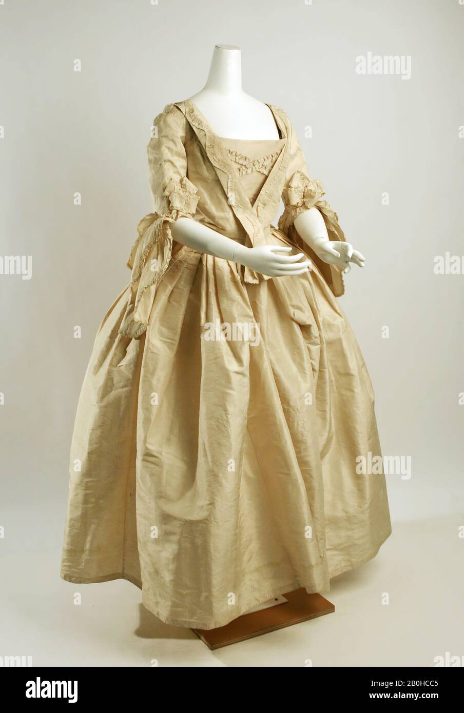 Dress, British, 1750, British, silk Stock Photo - Alamy