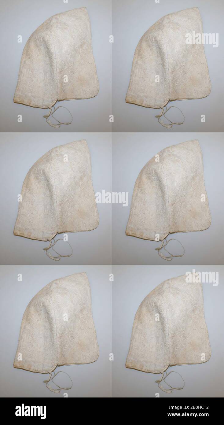 Cap, French, 18th century, French, linen Stock Photo - Alamy