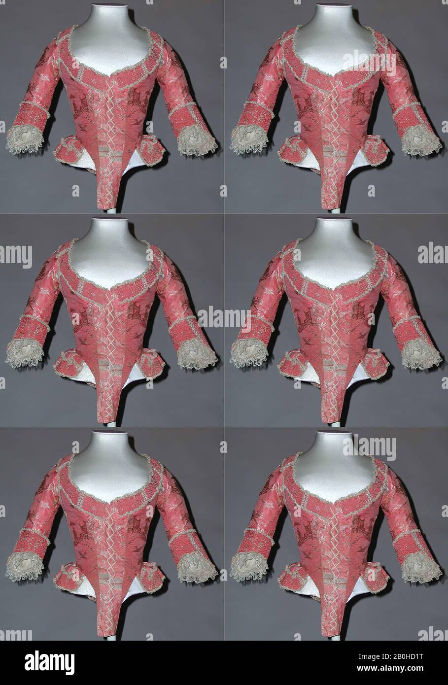 Bodice, probably French, 1775–85, probably French, silk Stock Photo - Alamy