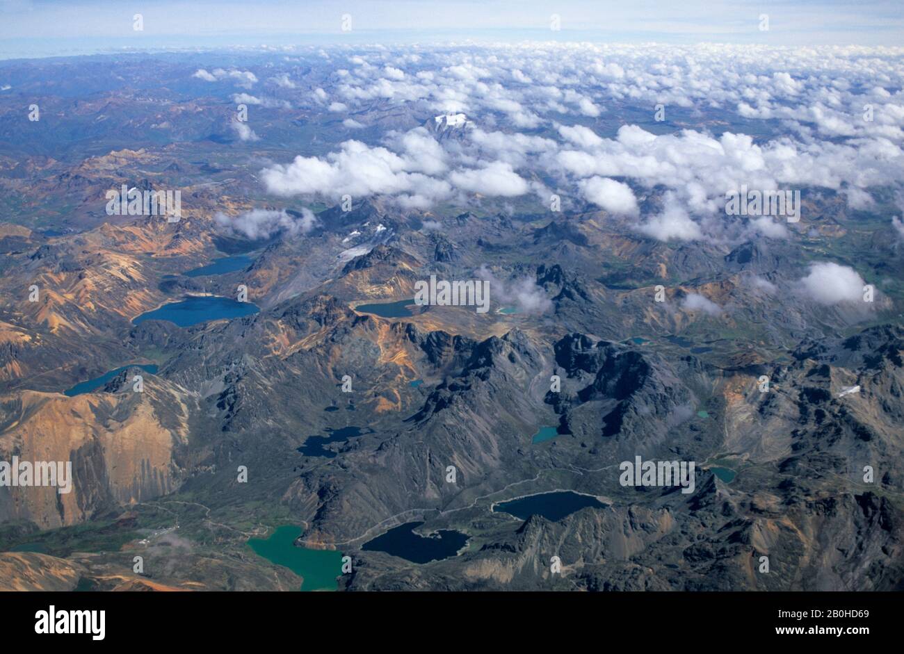 PERU, ANDES MOUNTAINS, AERIAL VIEW Stock Photo - Alamy