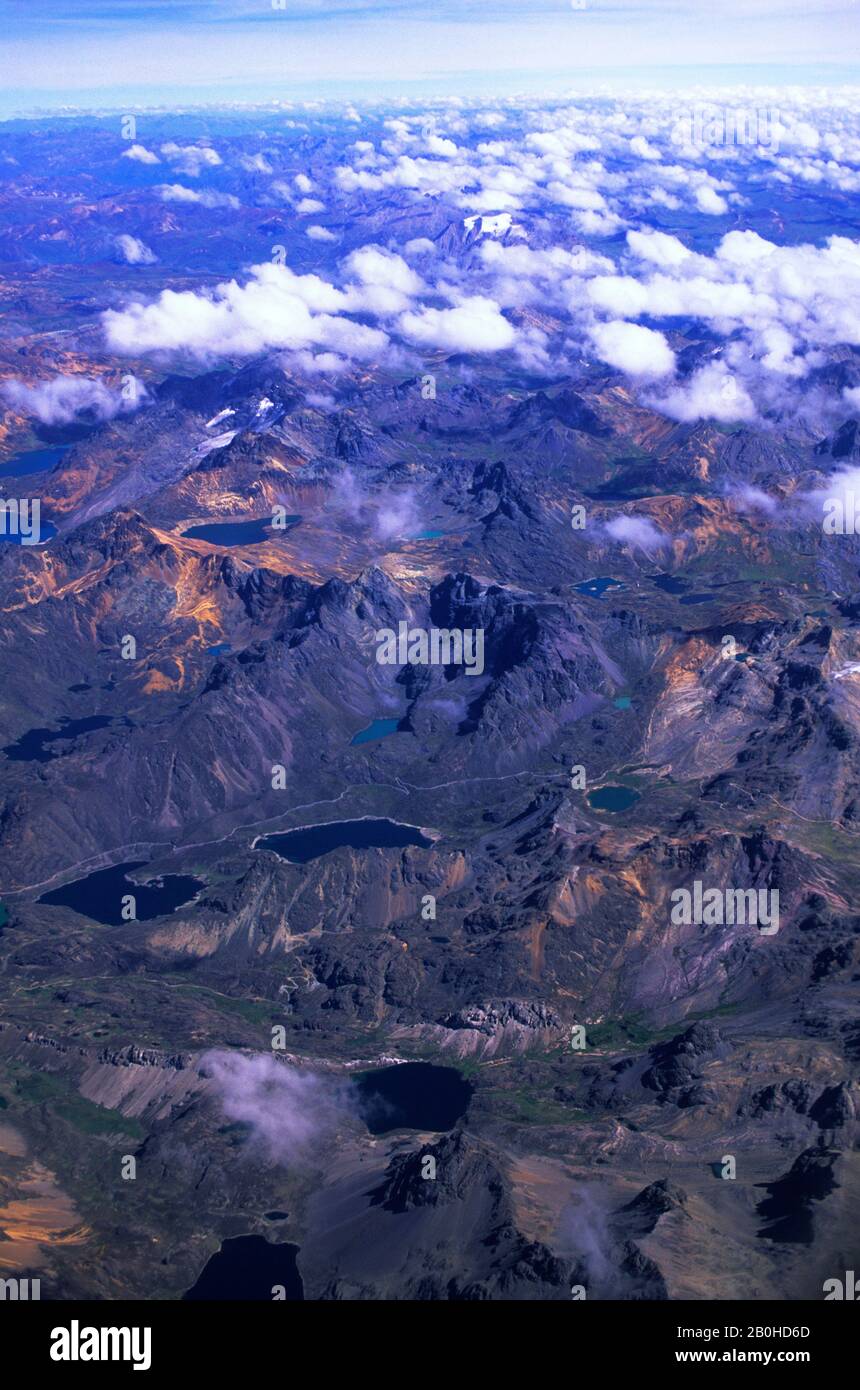 PERU, ANDES MOUNTAINS, AERIAL VIEW Stock Photo - Alamy