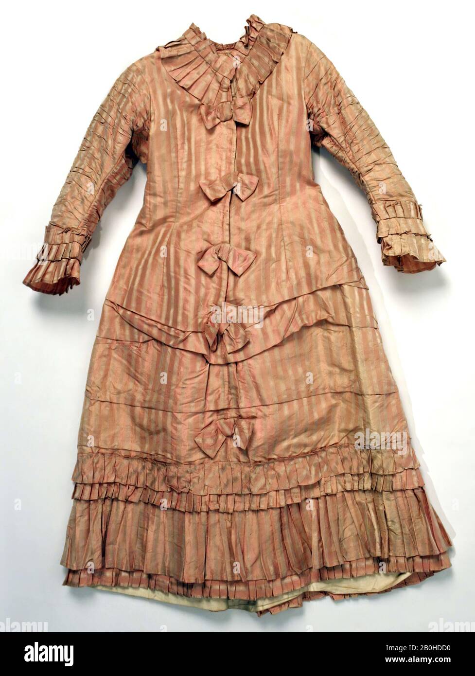 Dress, British, ca. 1876, British, silk Stock Photo - Alamy