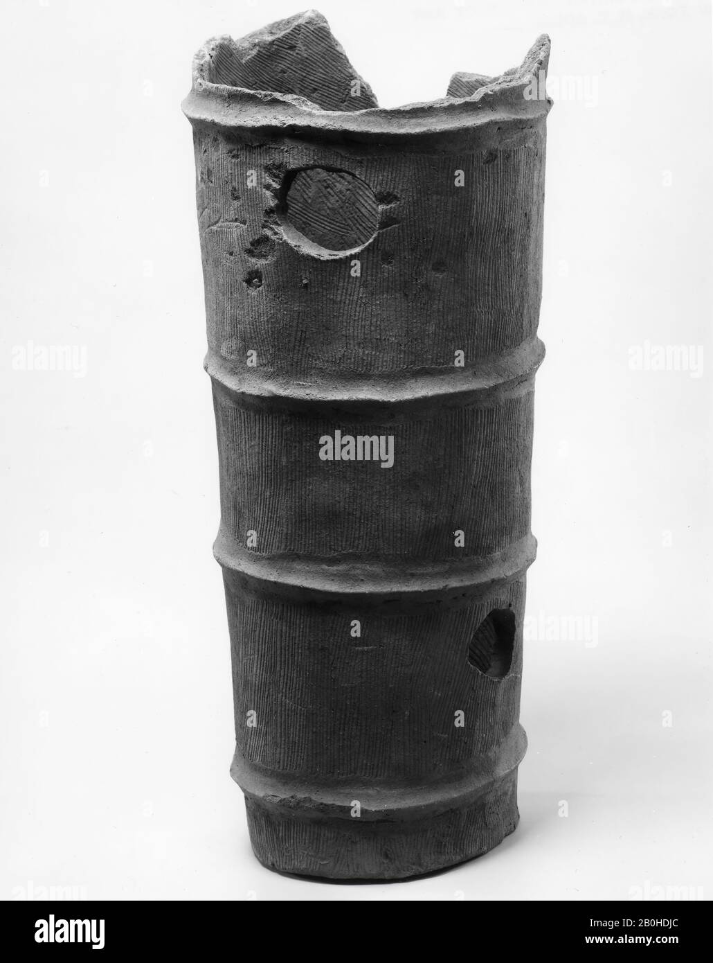 Fragmentary Haniwa Cylinder, Japan, Kofun period (ca. 300–710), Culture ...