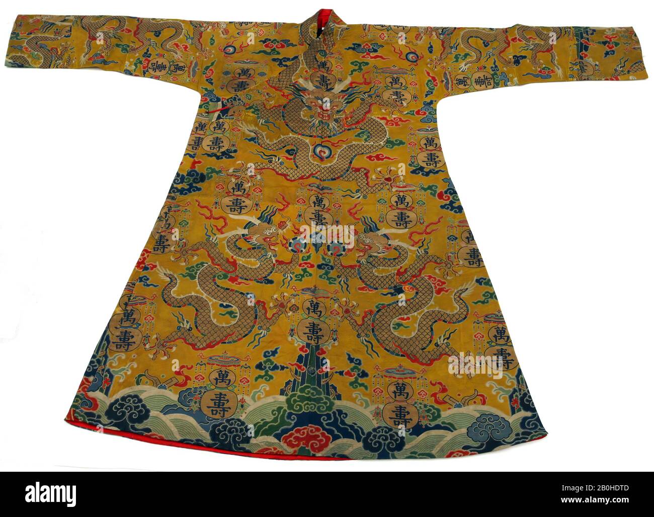 Lay Aristocrat's Robe (Chuba), Tibet, 18th–19th century, Tibet, Silk ...