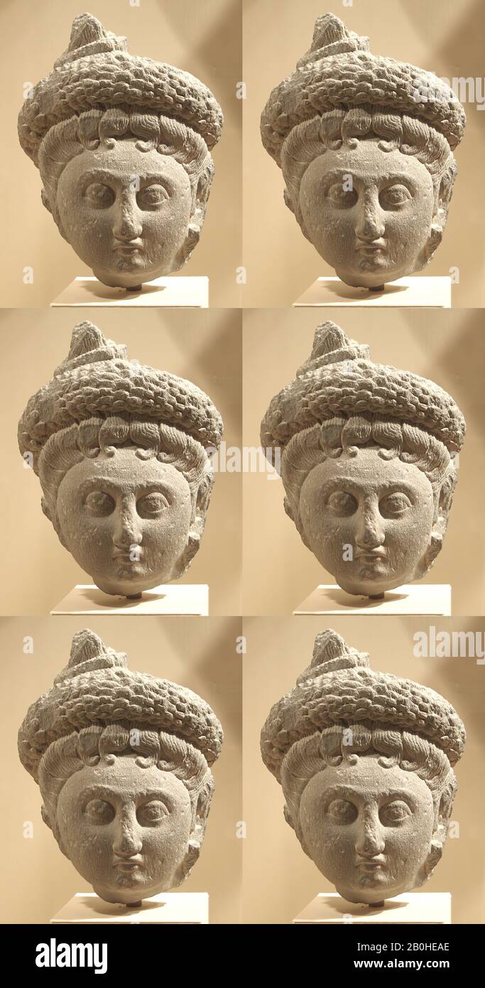 Head of a Female Deity, Pakistan (ancient region of Gandhara), ca. 3rd ...