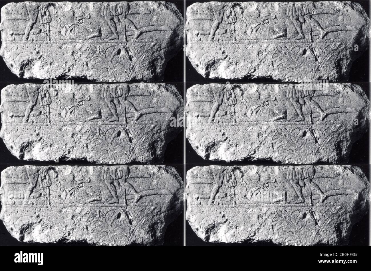 Relief with a construction scene, New Kingdom, Amarna Period, Dynasty ...