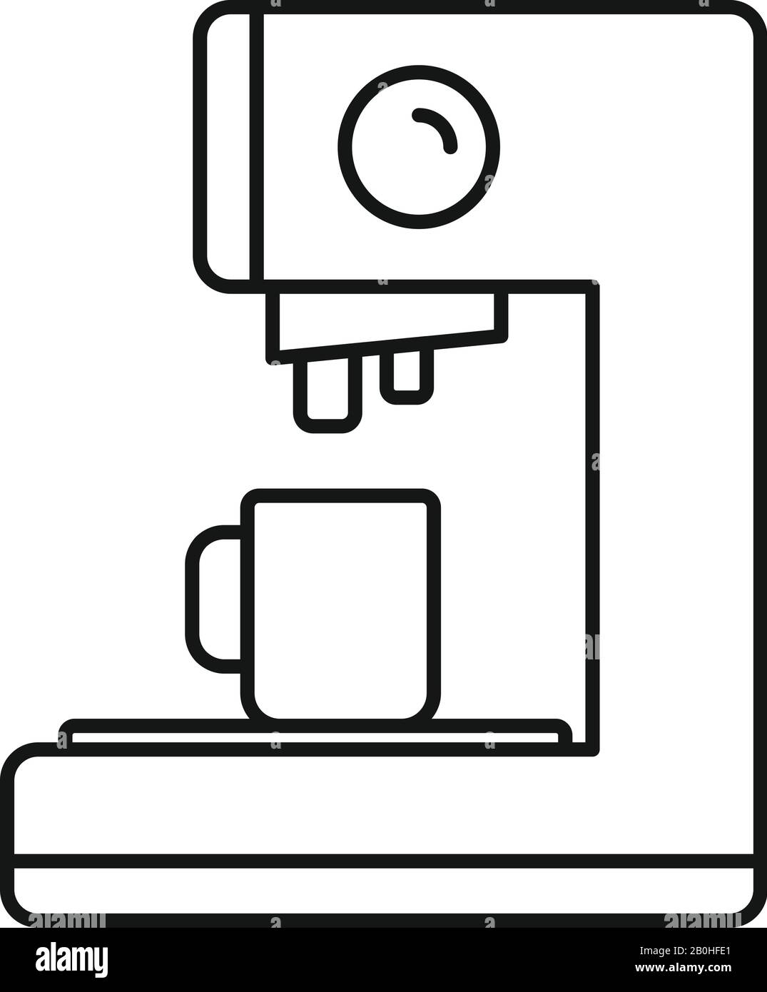 Drip coffee machine icon. Outline drip coffee machine vector icon for ...