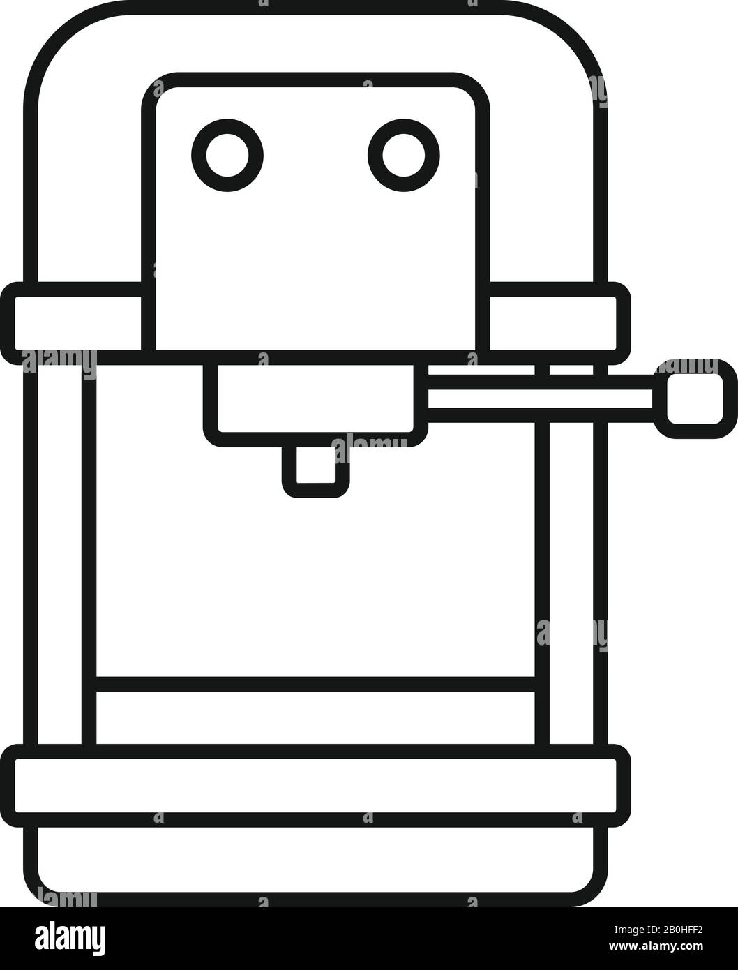 Automatic coffee machine icon. Outline automatic coffee machine vector ... Automatic coffee machine icon. Outline automatic coffee machine vector ...