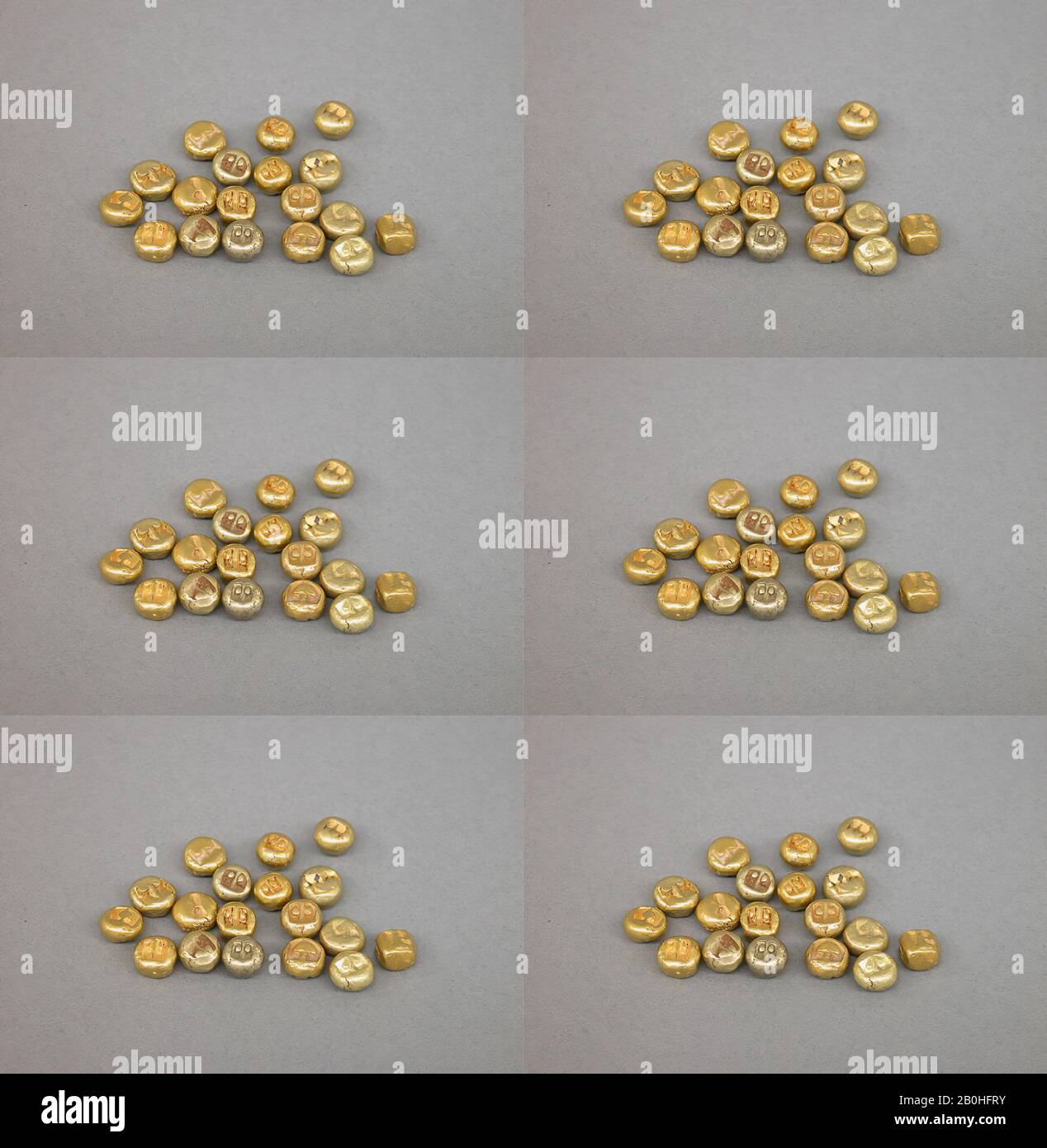 Eighteen Medium Piloncito Coins, Indonesia, Central Javanese period ...