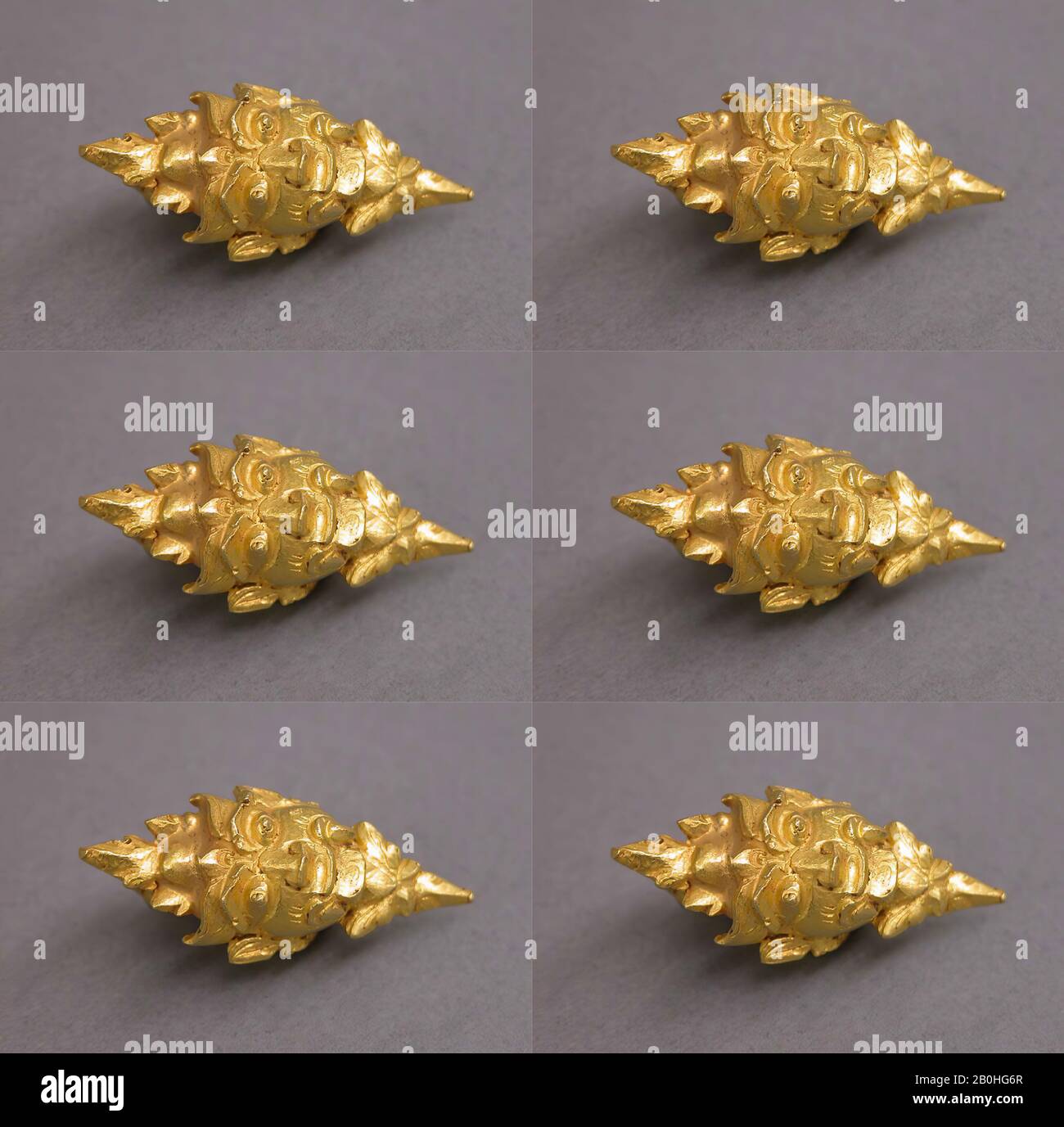 Ear Ornament with Demon's Head Motif, Indonesia (Java), Eastern ...