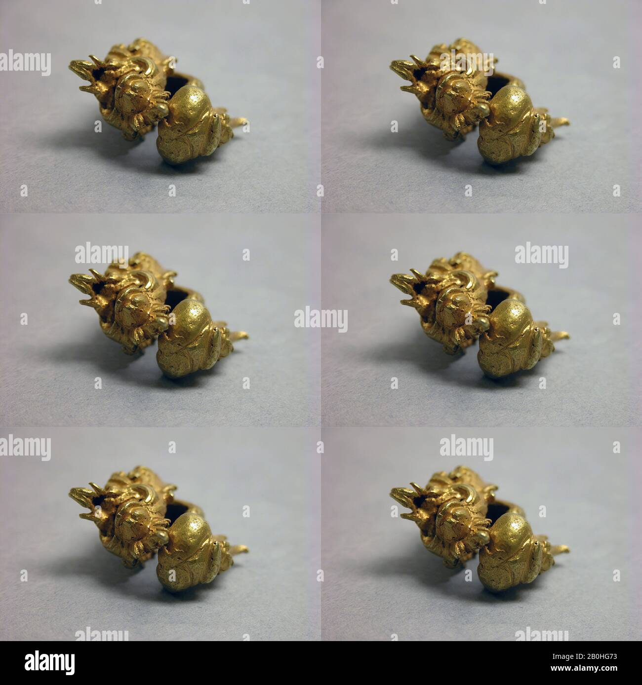 Ear Ornament with Makara Motif, Indonesia (Java), Eastern Javanese ...