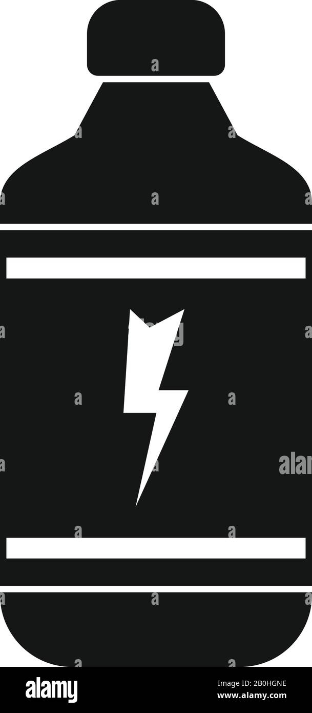 Cold energy drink icon. Simple illustration of cold energy drink vector ...