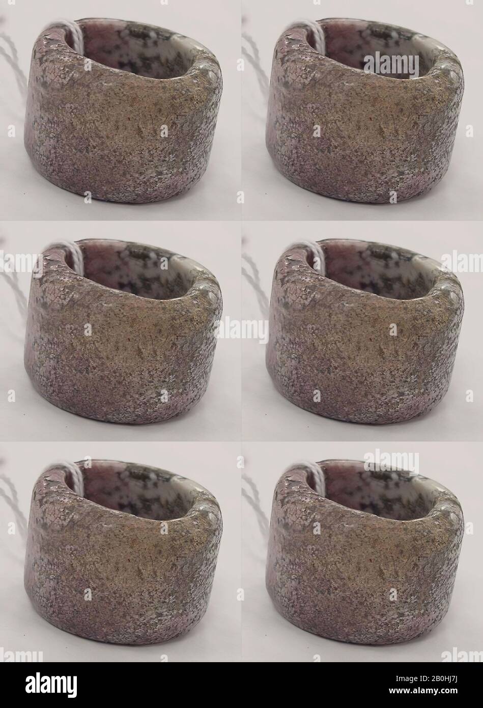 Ring, Chinese, probably 19th century, Chinese, stone Stock Photo - Alamy