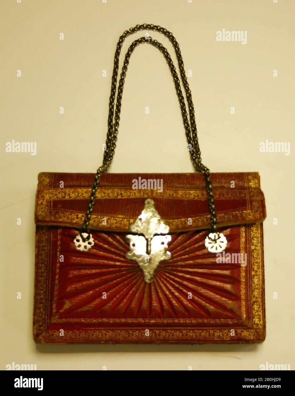 Reticule, French, early 19th century, French, leather, tortoise shell ...