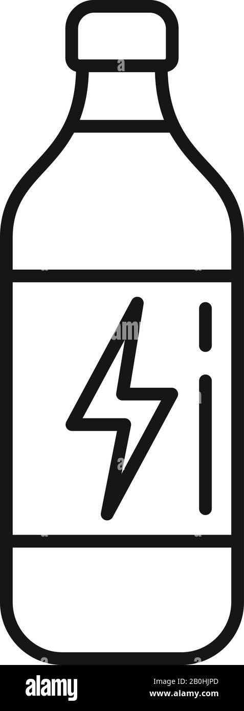 Tonic energy drink icon. Outline tonic energy drink vector icon for web ...