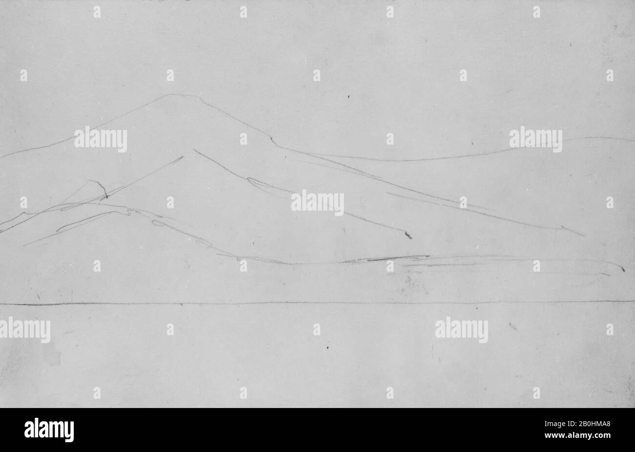 Mary Newbold Sargent, Village and Mountain (from Sketchbook), American, Mary Newbold Sargent ...