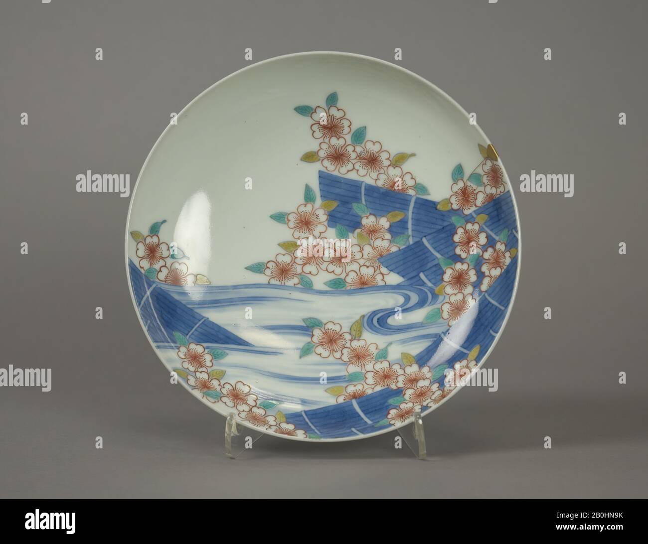 Porcelain painted with polychrome enamels nabeshima ware hi-res stock ...