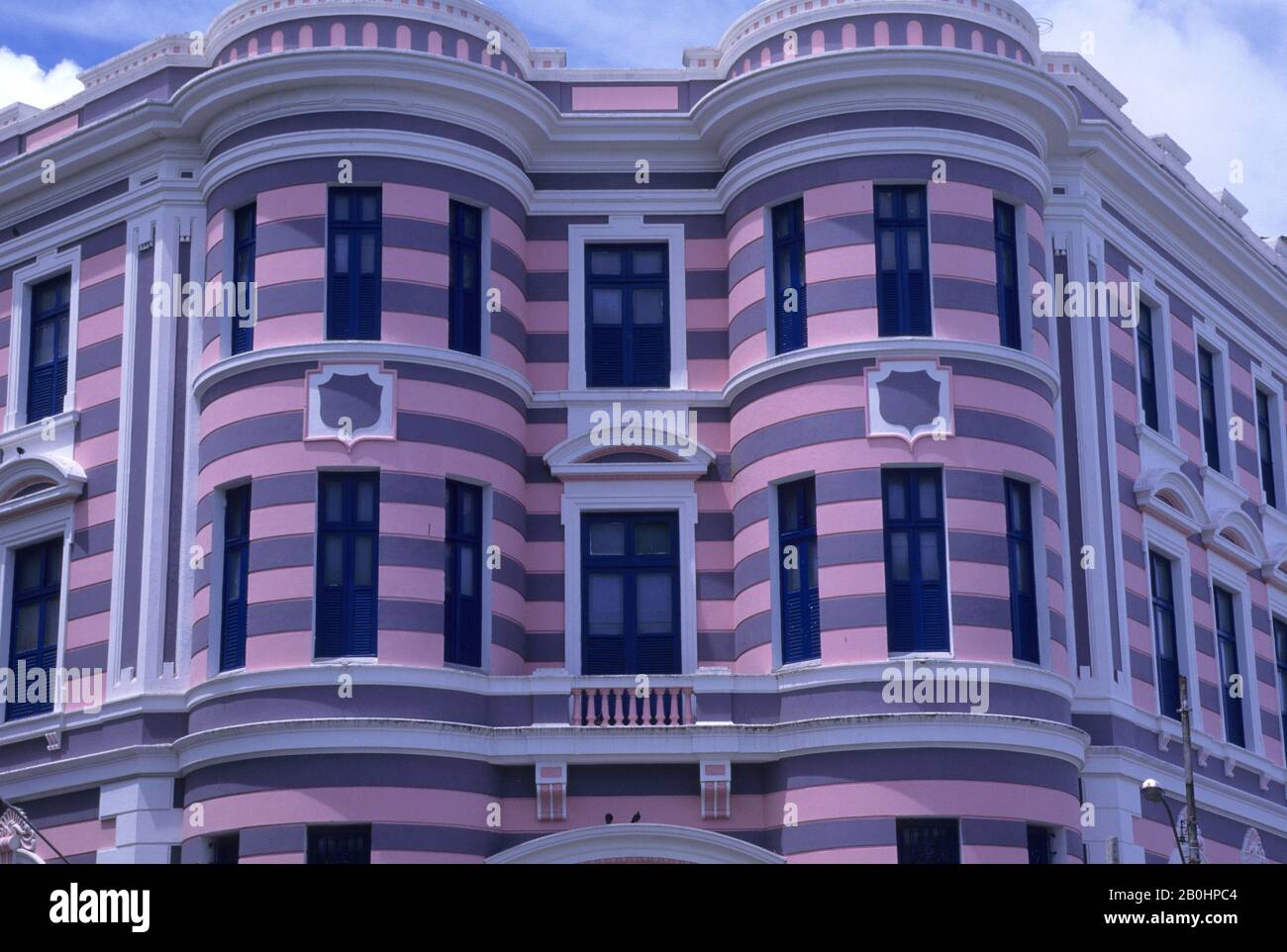 BRAZIL, RECIFE, VIEW OF OLD COLONIAL BUILDINGS, STOCK EXCHANGE, WINDOWS ...